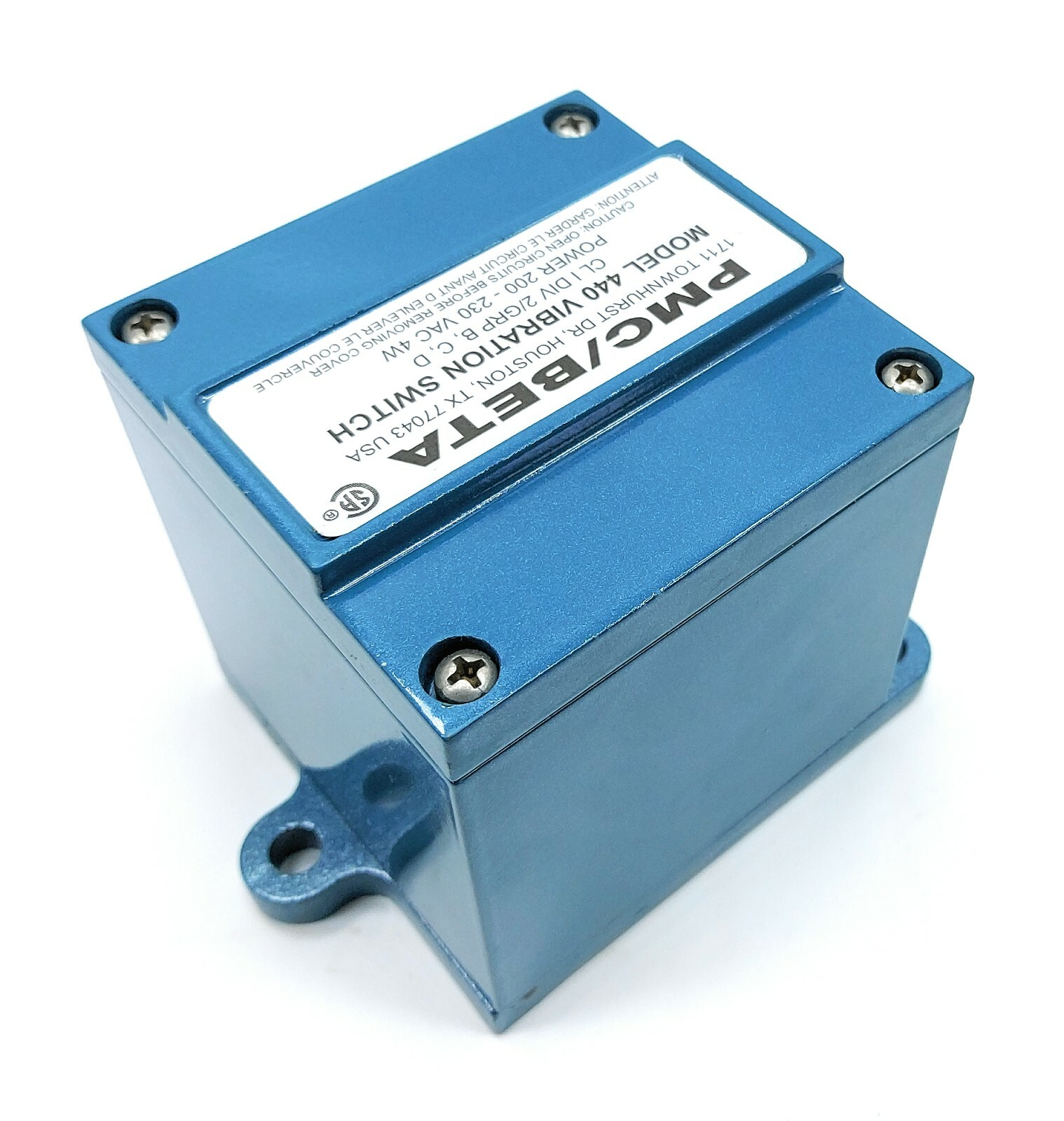 Metrix PMC/BETA 440 Electronic Vibration Switch 200-230 VAC | eBay