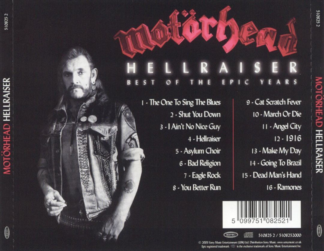 MOTÖRHEAD HELLRAISER: BEST OF THE EPIC YEARS NEW CD 5099751082521| eBay