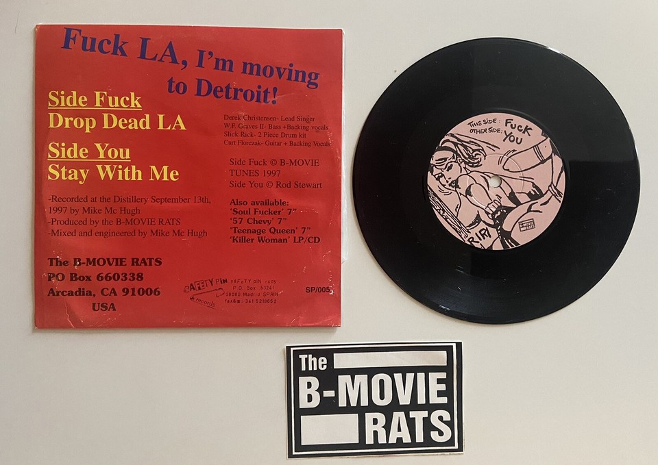 The B-Movie Rats Drop Dead LA 7” Ep California Punk Rock Rock & Roll | eBay