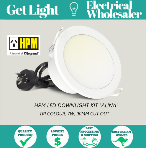 HPM DOWNLIGHT - LDLE90TRIWE - Tri-Colour - LED - 90mm Cut Out - Flex ...