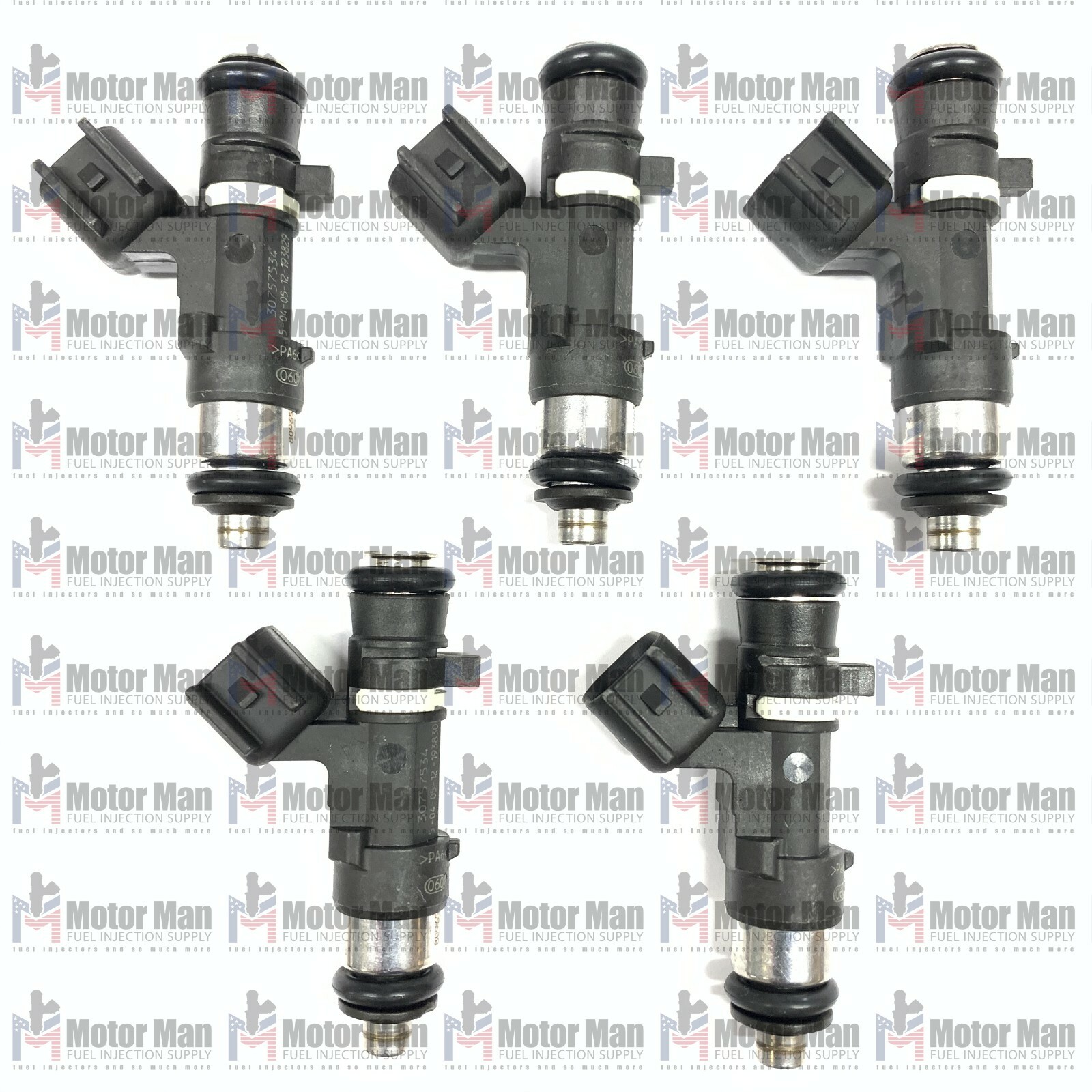 Motor Man | 0280158096 Fuel Injector Set Volvo B5254T3 2.5L C30 C70 S40 ...