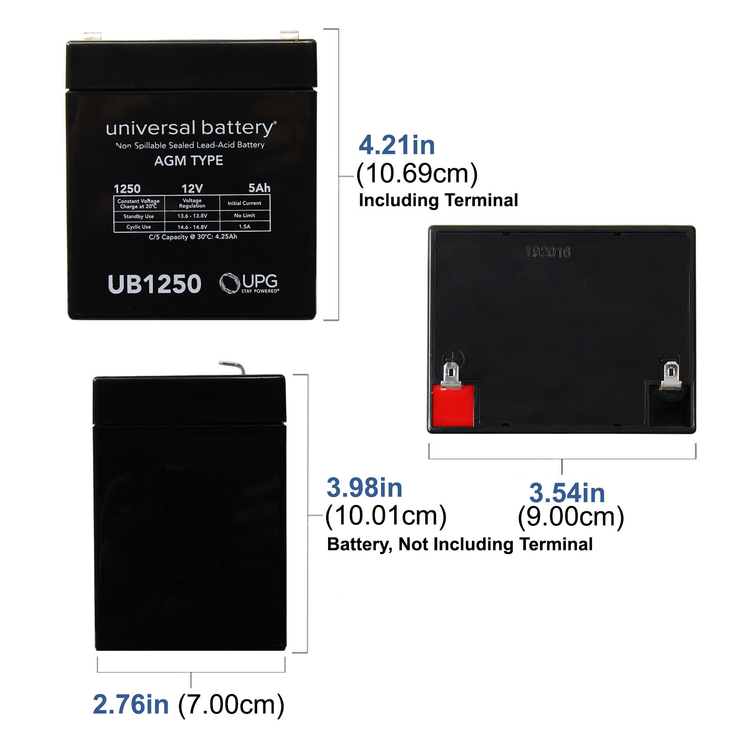 12V 5Ah Solex BD124 Alarm Back Up DSC Security Panel Replacement ...