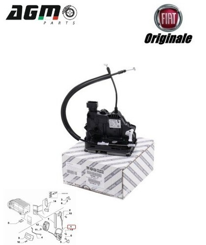 Originale Heckklappenschloss Links Fiat Ducato 250 1393796080 | eBay.de