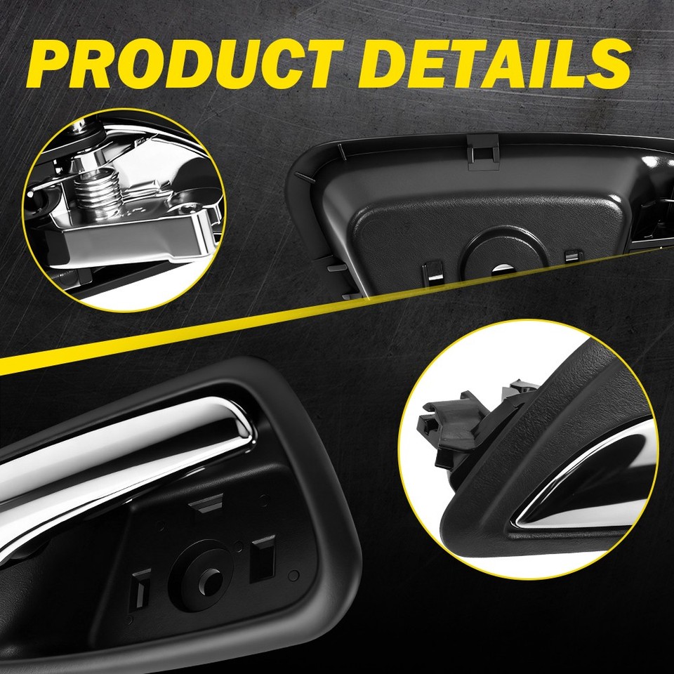 Interior Door Handle Passenger Side Fit 2011-2015 Chevrolet Cruze Black ...