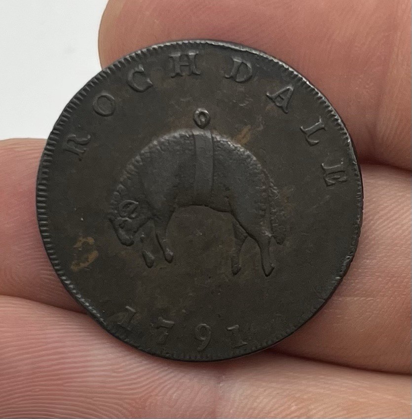 George III Era Rochdale Halfpenny Token Coin 1791 | eBay UK