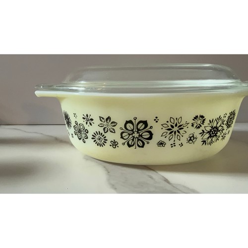 Vintage Pyrex Promotional Pressed Flowers Casserole With Lid | eBay