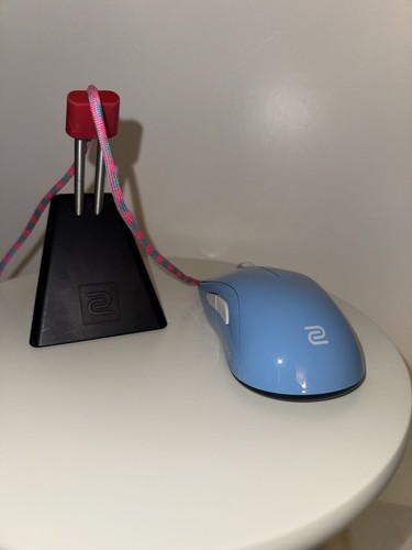 Zowie S2 Divina Blue Gaming Mouse With Paracord, Hyperglides, And Mouse ...