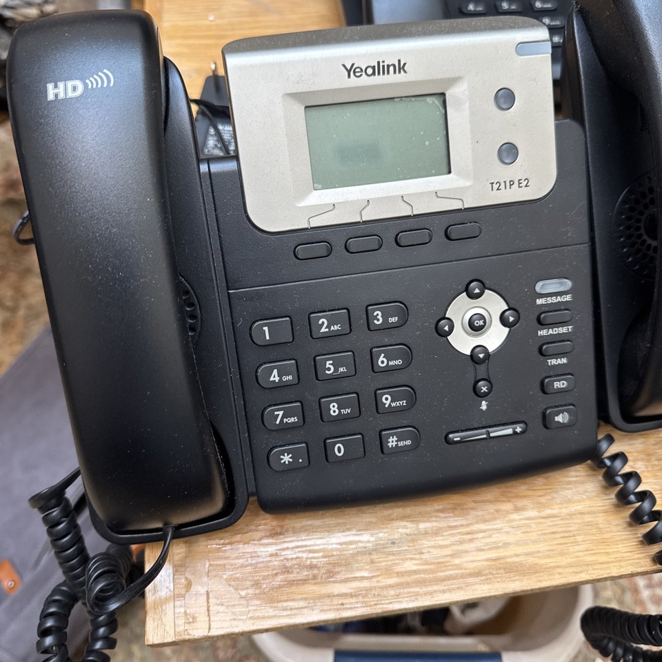 Yealink SIP-T21P E2 Dual-Line IP Phone HD Voice, HD Handset, HD Speaker ...