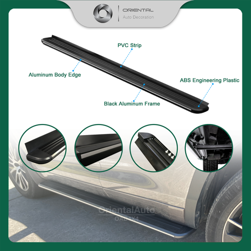 Black Aluminum Side Steps Running Board For Subaru Forester 2018-2025 ...