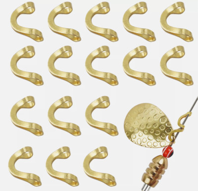 100pcs Fishing Clevis Easy Spin Brass Spinner Clevis for Lures Making ...
