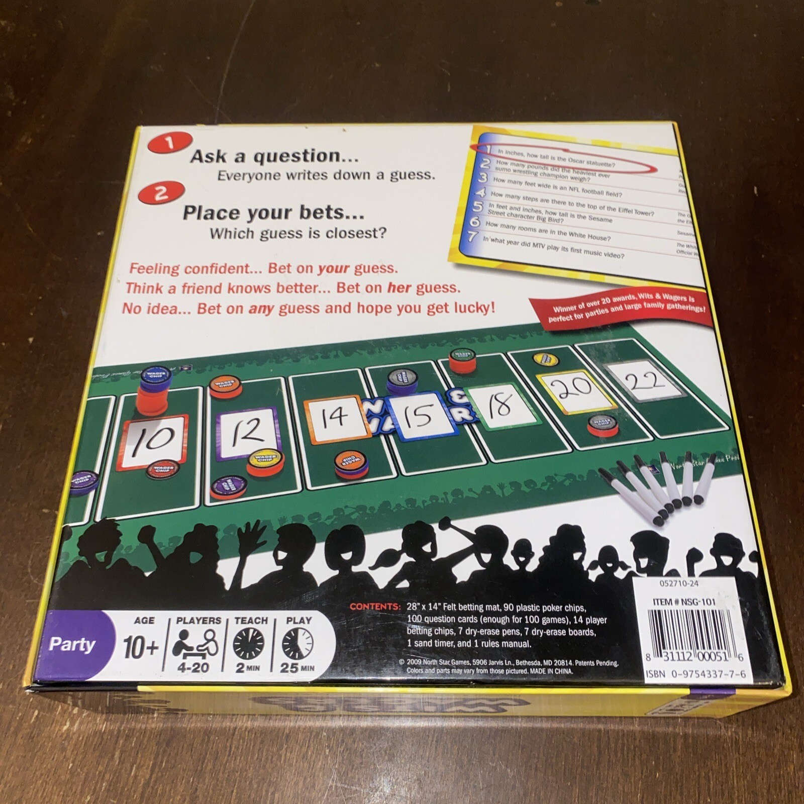 North Star Games Wits & Wagers Complete Game - NSG101 for sale online ...