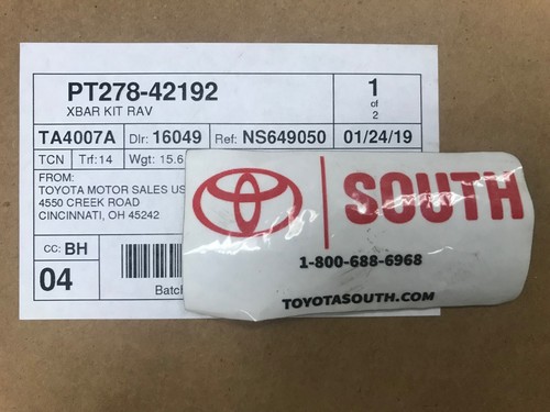 2019-23 Toyota Rav4 Roof Rack Cross Bars Genuine NEW PT278-42192 LE XLE ...