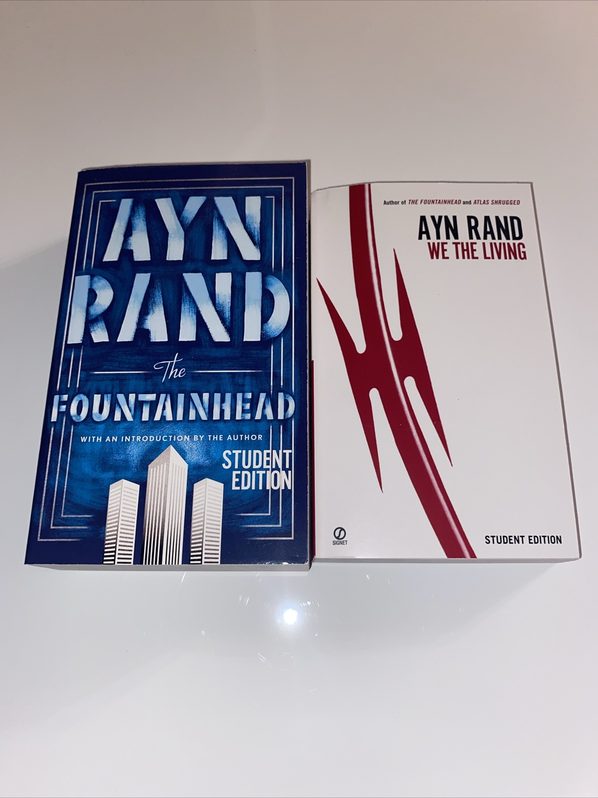 Lot of 2 Ayn Rand Books Paperbacks The Fountainhead & We The Living | eBay