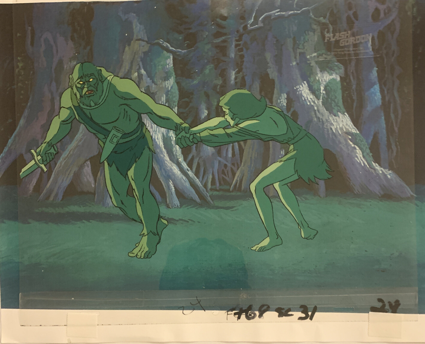 Vintage 1979 Filmations FLASH GORDON Original Animation Cel Copy Bg | eBay