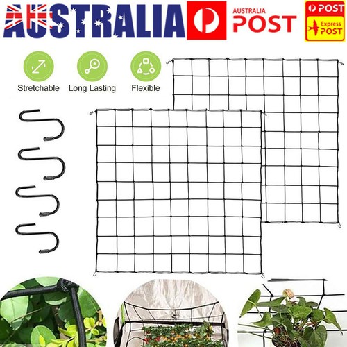 Elastic Scrog Trellis Net with Hooks Plant Support Netting for Grow ...