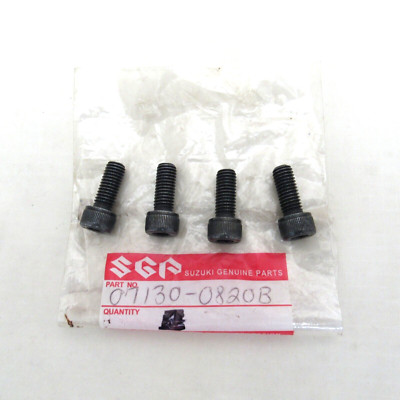 Suzuki OEM 8x20 Bolts 07130-0820B Set of 4 | eBay