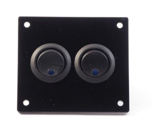 Double Switch Panel 12V 12 Volt Electrics Camper Van Motorhome VW | eBay