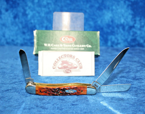 Case XX 6318 SS Autumn Bone Handle 3 Blade Pocket Knife USA in Original ...
