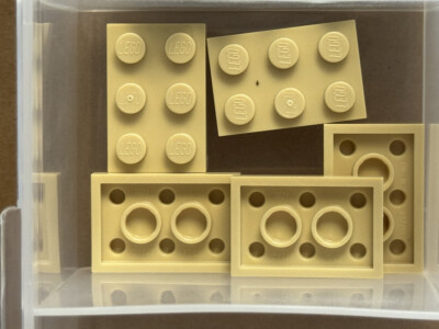 LEGO Parts - Tan Plate 2 x 3 - No 3021 - QTY 5 | eBay