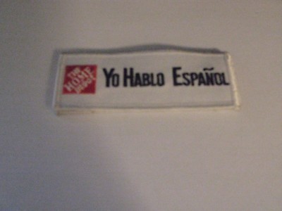 home depo patch work badge employee i speak polish rozmawim po polsku ...