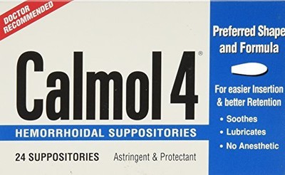 4 Pack Calmol 4 Hemorrhoidal Suppositories 24 Each 367492104112 | eBay