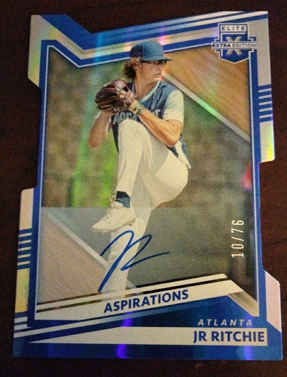 2022 Elite Extra Edition JR Ritchie Die-Cut Auto /76 Aspirations Braves ...