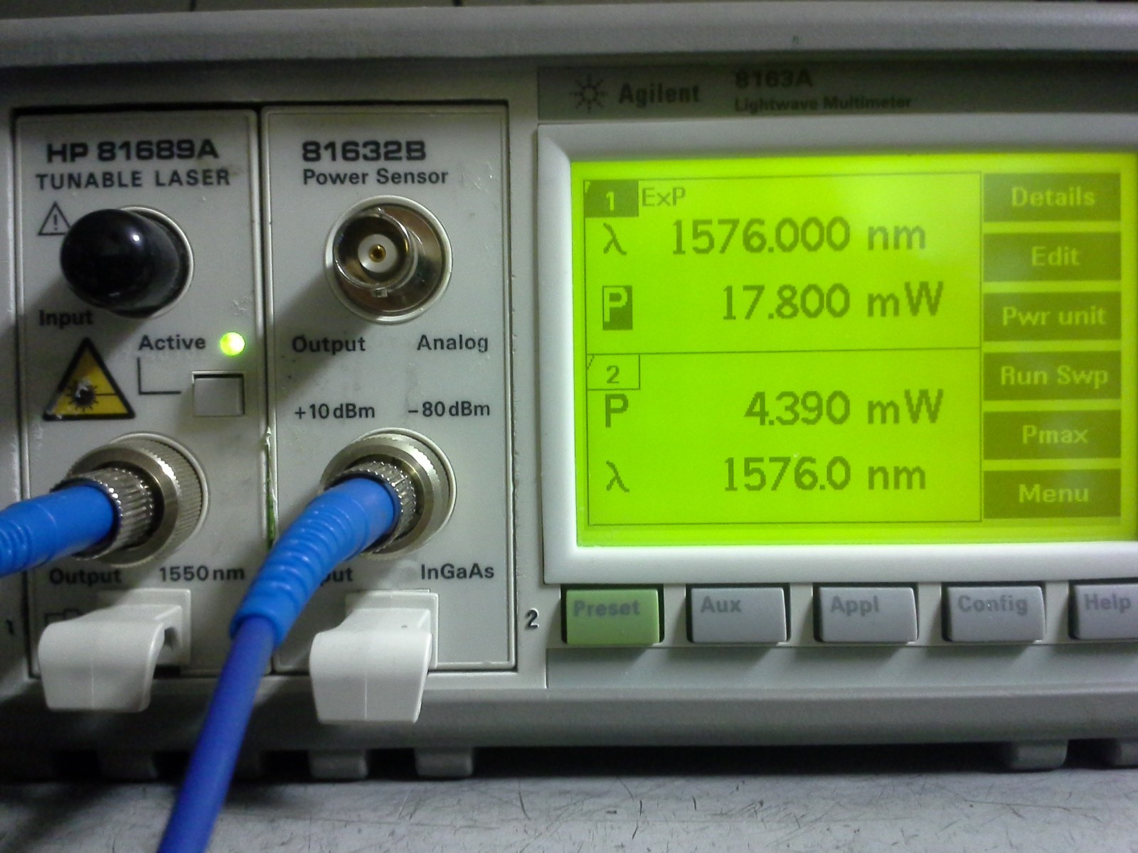 Agilent 81632B Optical Power Sensor Interface Module InGaAs 800 to ...