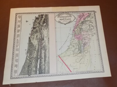 Pre-1900 - Map Of Palestine