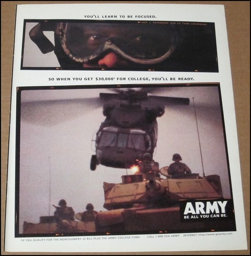 1996 Army Be All You Can Be Print Ad Advertisement Vintage Deadly ...