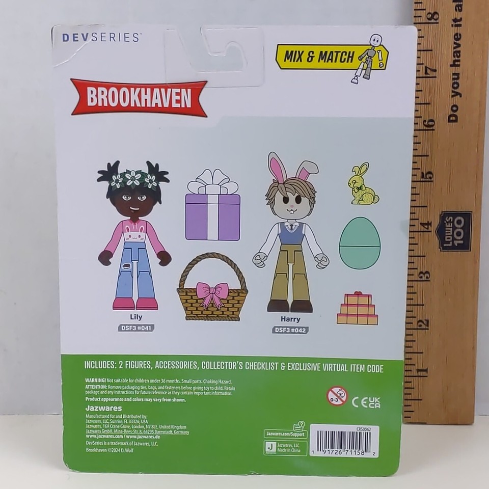 Roblox DevSeries Brookhaven Spring Surprise Easter Lily Harry Action ...