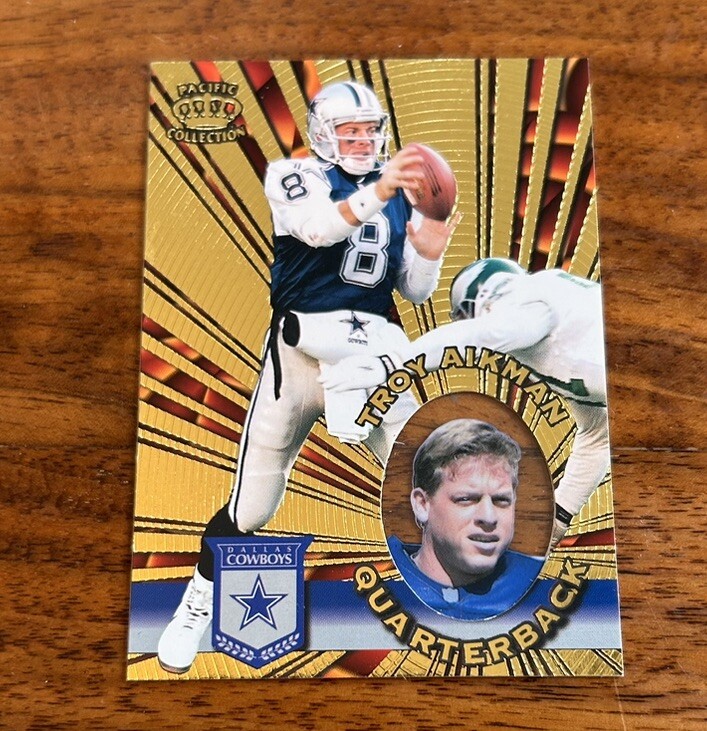 B41a I 36 Troy Aikman Dallas Cowboys 1996 Pacific invincible Gold | eBay