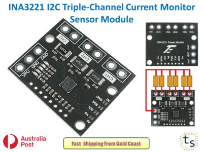 INA3221 Triple-way Low Side / High Side I2C Current Power Monitor ...
