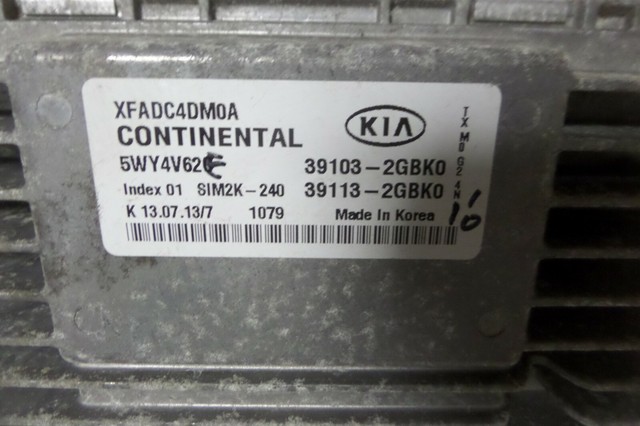 2014 Kia Sorento 2.4l Computer Engine Control Module ECU ECM 39103 ...