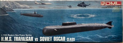 DML 1/700 #7004 HMS TRAFALGAR vs SOVIET OSCAR SUBMARINE MODEL KIT NIB ...