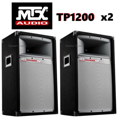 2 MTX TP1200 ThunderPro2 12" 150-Watt 2-Way Loud Cabinet DJ PA Audio Speaker | eBay
