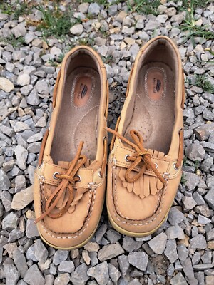 Sperry Top Sider Style Maui Island Tan Women 9M Boat Shoe Leather ...