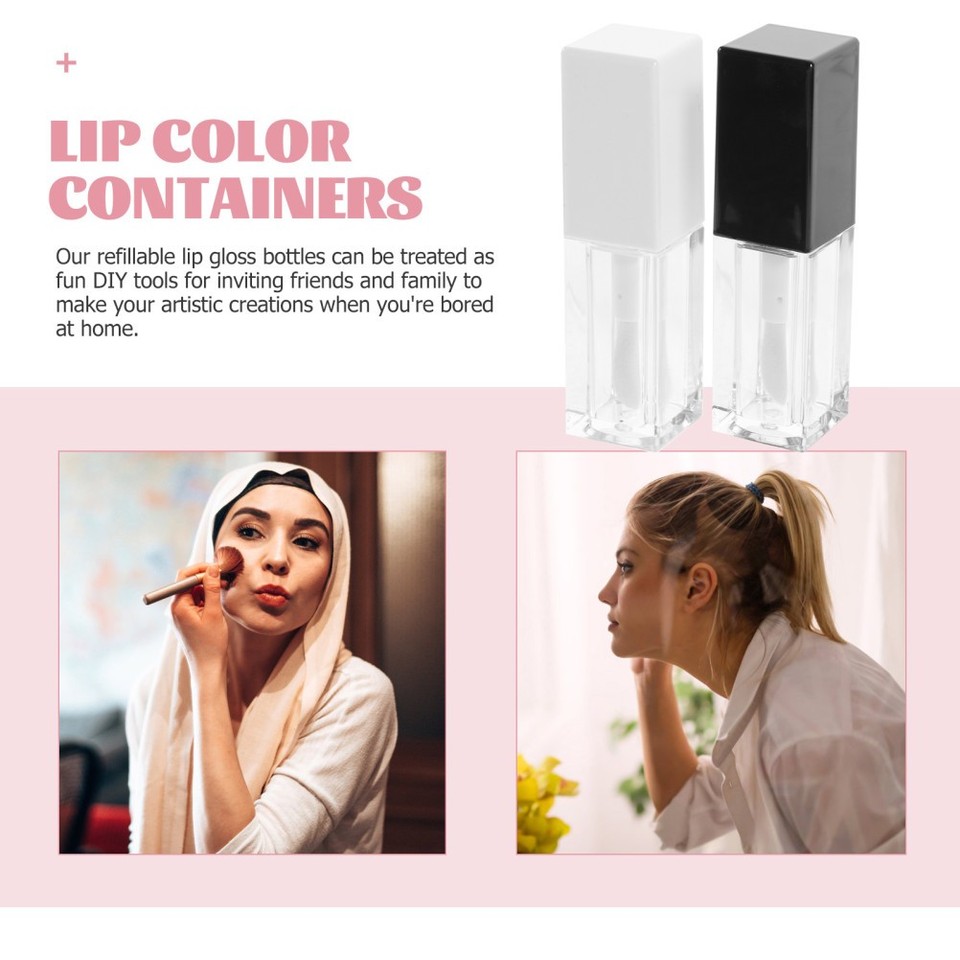 12 Pcs Lipstick Empty Tube Tubes Refillable Gloss Containers Bottles ...