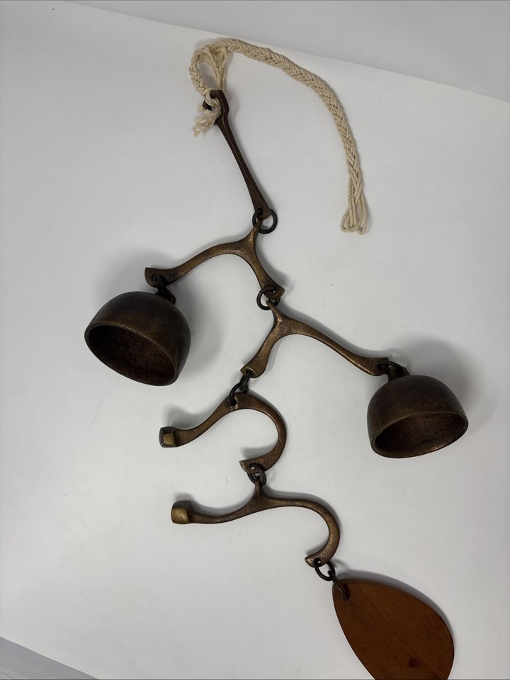 Vintage U.S. Bells Richard Fisher Bronze Chime double Bell | eBay UK