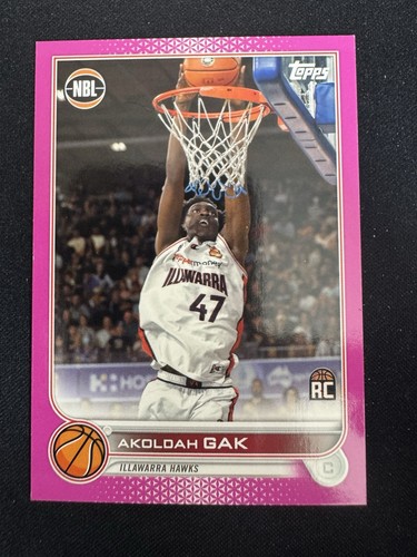 2022-23 Topps NBL National Basketball League - Akoldah Gak #33 Fuchsia ...