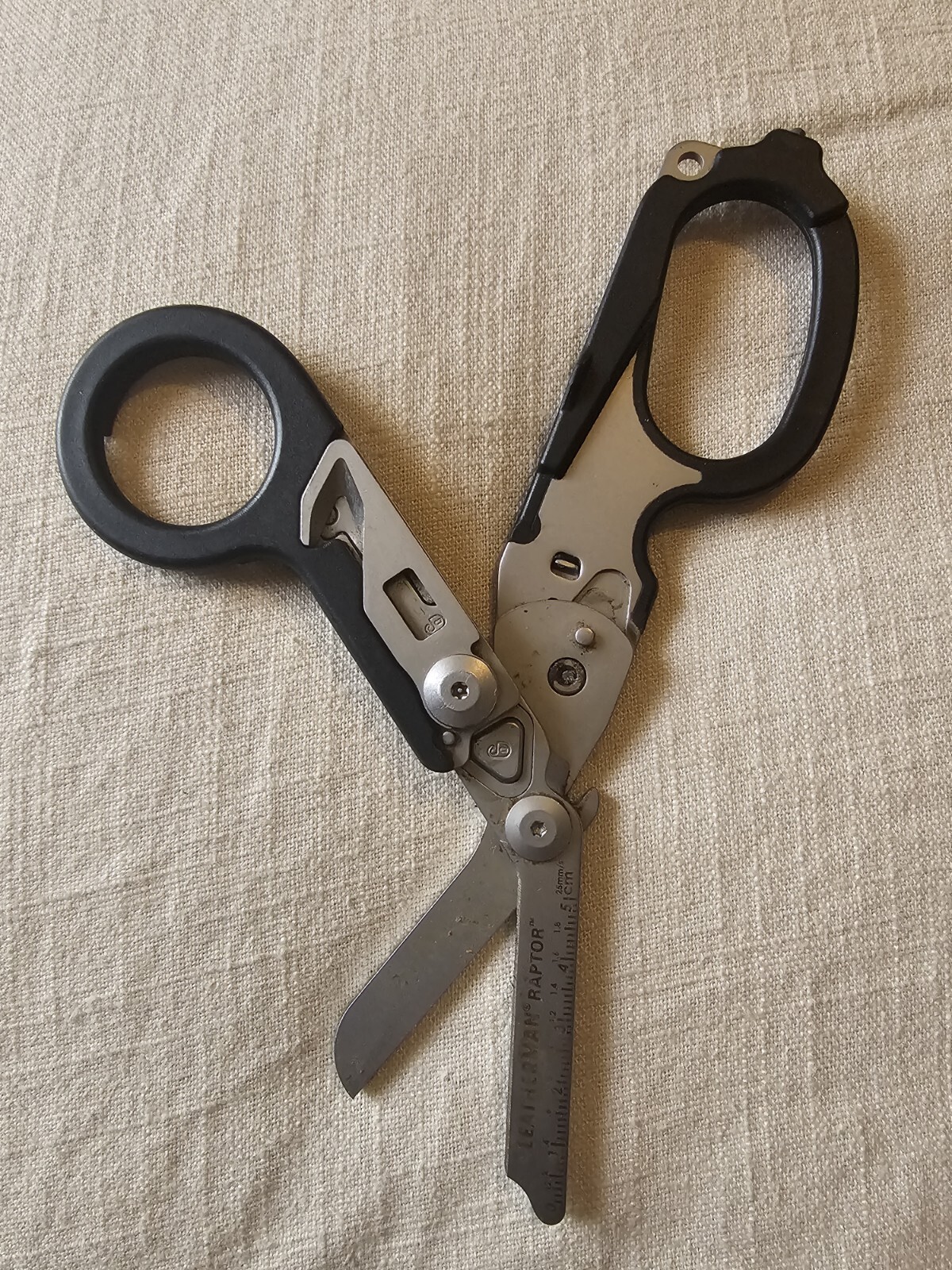 LEATHERMAN USA Raptor Rescue SCISSORS Shears with Strap Cutter Glass ...