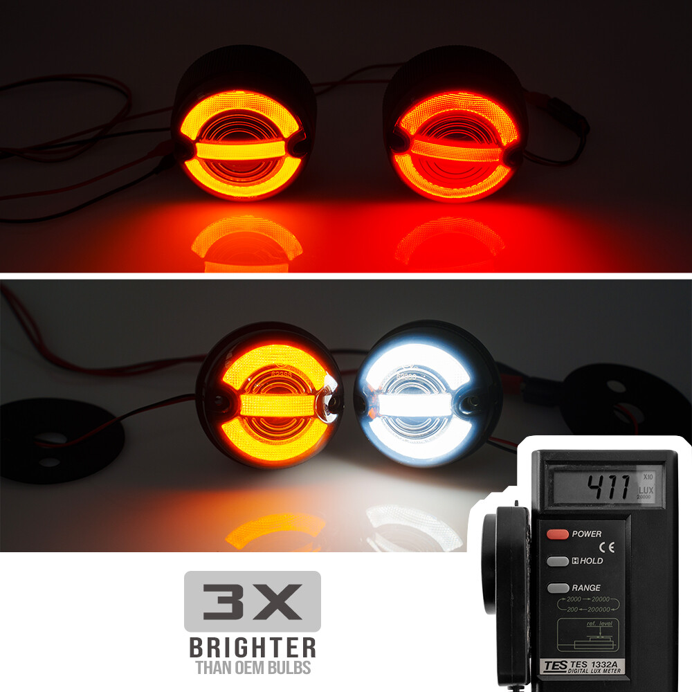 8PCS Smoked For Land Rover Defender 90 110 130 LED Turn Signal Stop ...