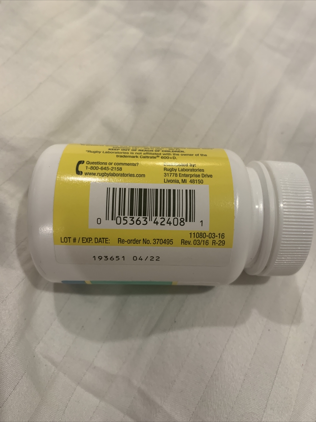 Rugby Calcium 600+D 400 IU 60 Tablets | eBay