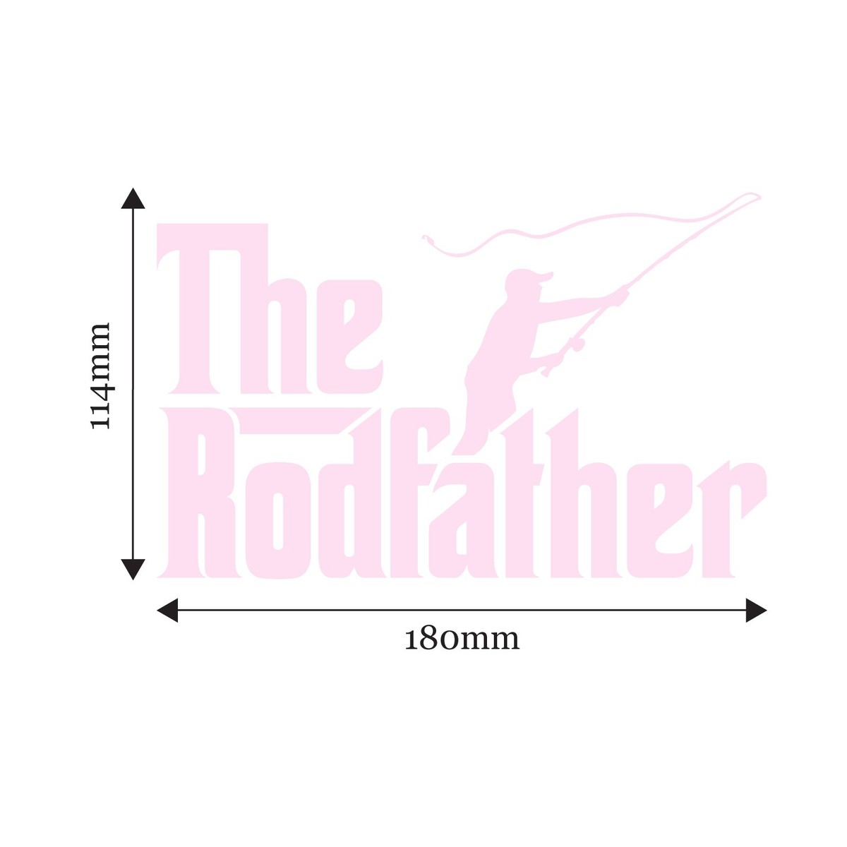 Fishing Decals The Rodfather Funny Fishing Car Sticker Window Vinyl ...