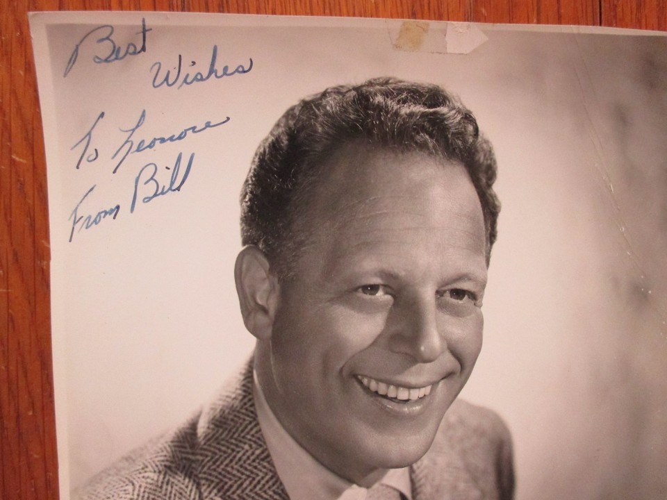 BILL GOODWIN(Died-1958)(Gracie Allen/Geo Burns)Signed 7 x 9 Black ...