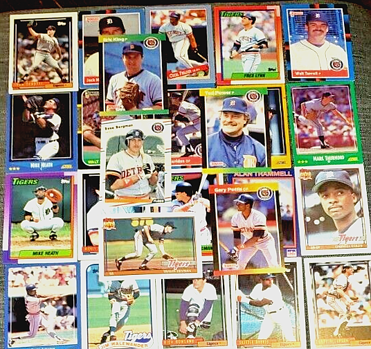 Lot of 25 Detroit Tigers MLB Baseball Trading Cards - assorted players ...