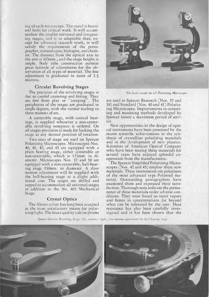 Vintage Spencer Polarizing Microscope Circular Revolving Stage Great ...