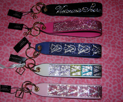 Victoria's Secret Signature Logo WRISTLET STRAP Key Chain BAG CHARM ...