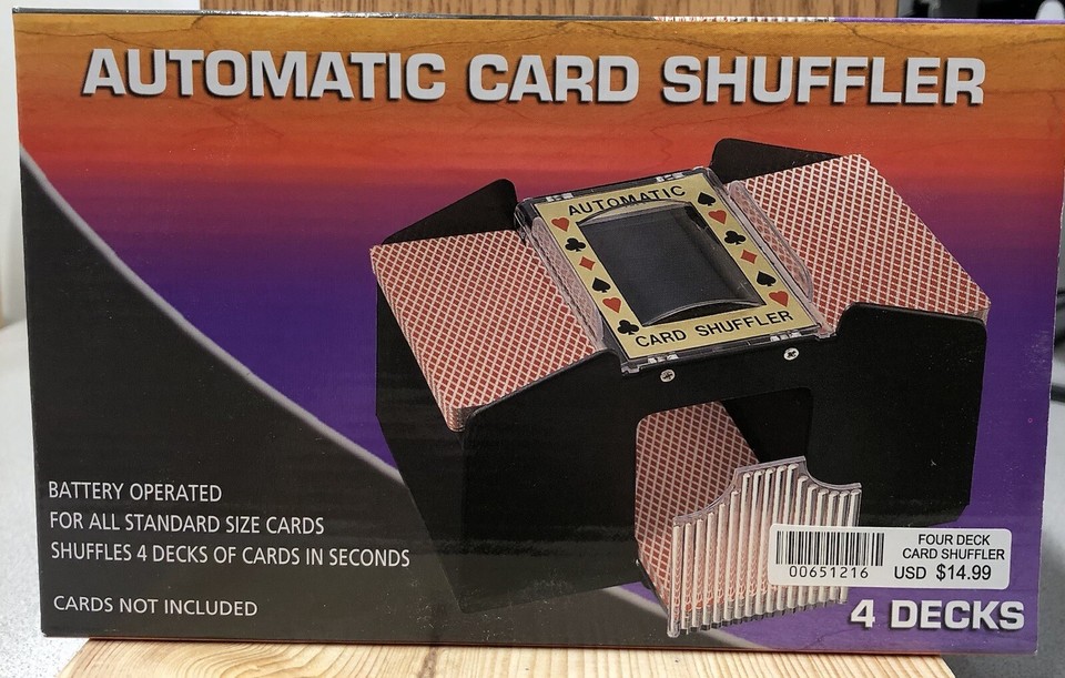 Four Deck Automatic Card Shuffler New In Box 4 Deck Shuffle Battery ...