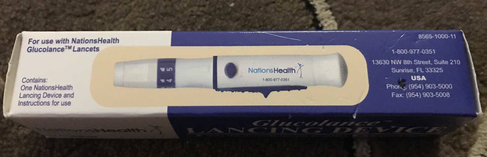 Nations Health 5 Depth Adjustable Diabetic Lancing Device for sale ...