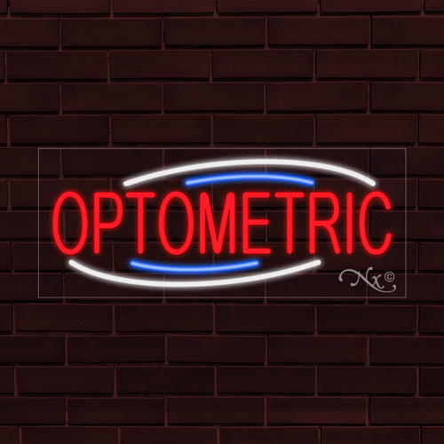 NEW "OPTOMETRIC" w/BORDER 30x12x1 INCH LED FLEX WINDOW/WALL INDOOR SIGN ...